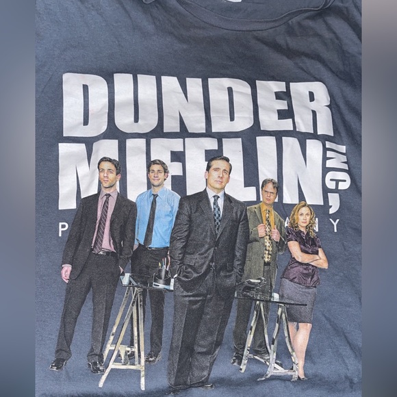 Shirts | Blue Gray Dunder Mufflin Paper Company Tee | Poshmark